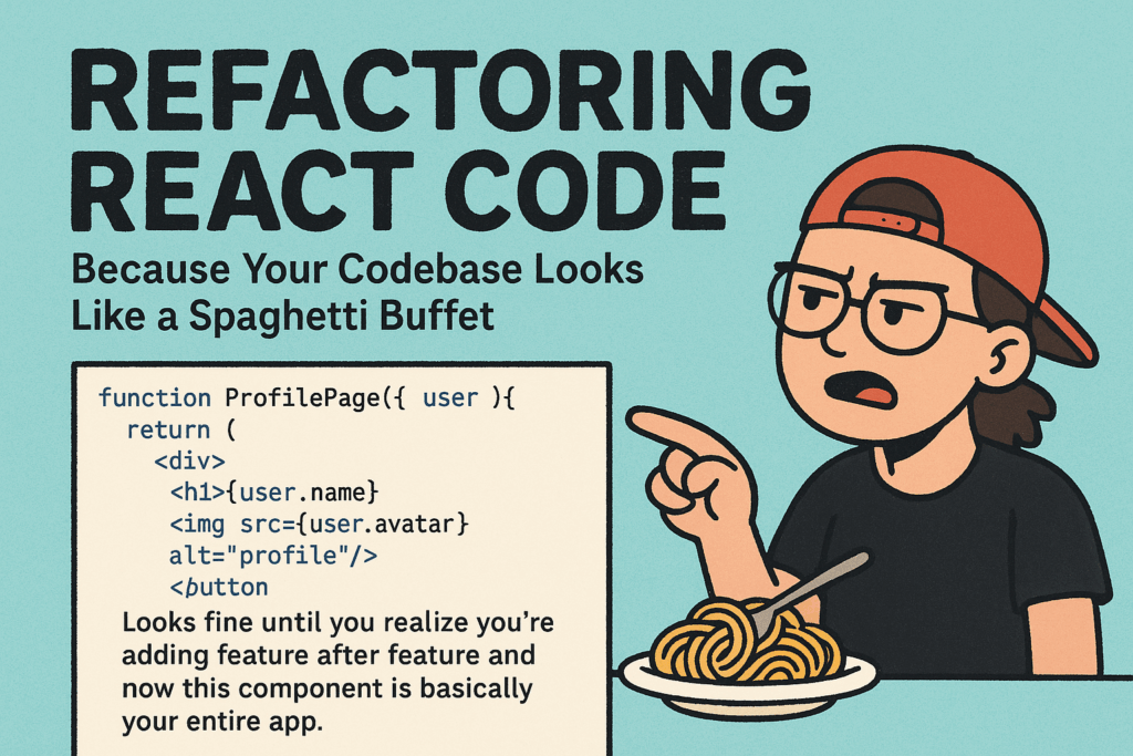 Refactoring React Code: Because Your Codebase Looks Like a Spaghetti ...